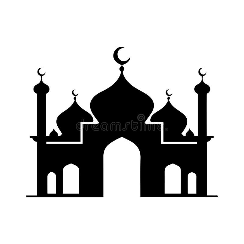 Mosque Icon. Flat Illustration of Mosque Vector Icon for Web Design ...