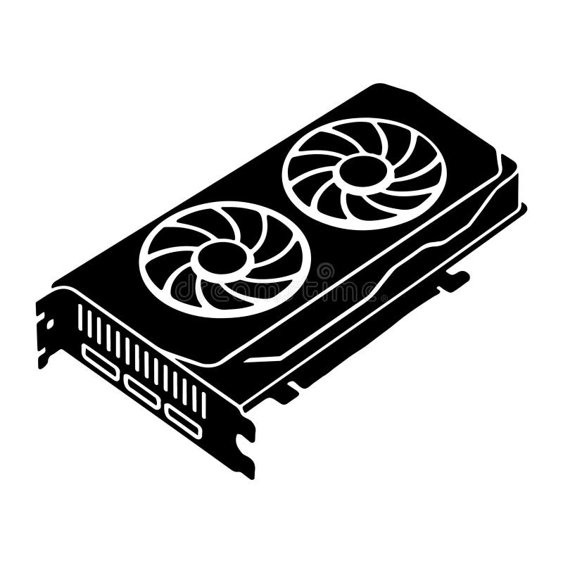 Video Card Icon. Simple Illustration of Video Card Vector Icon for Web ...