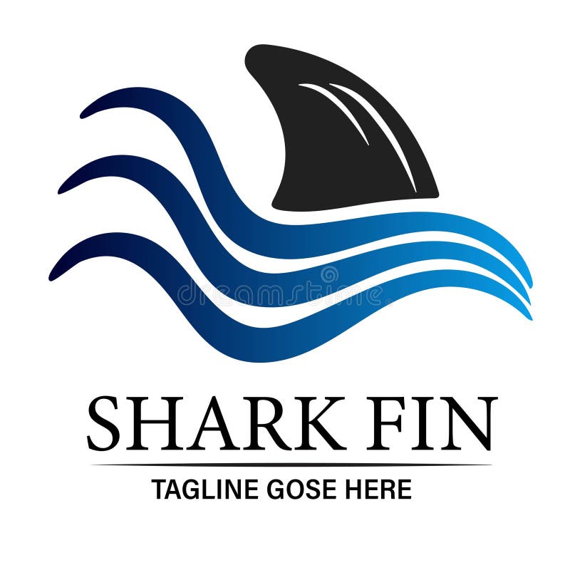 Shark fin logo stock vector. Illustration of mouth, predator - 367198392