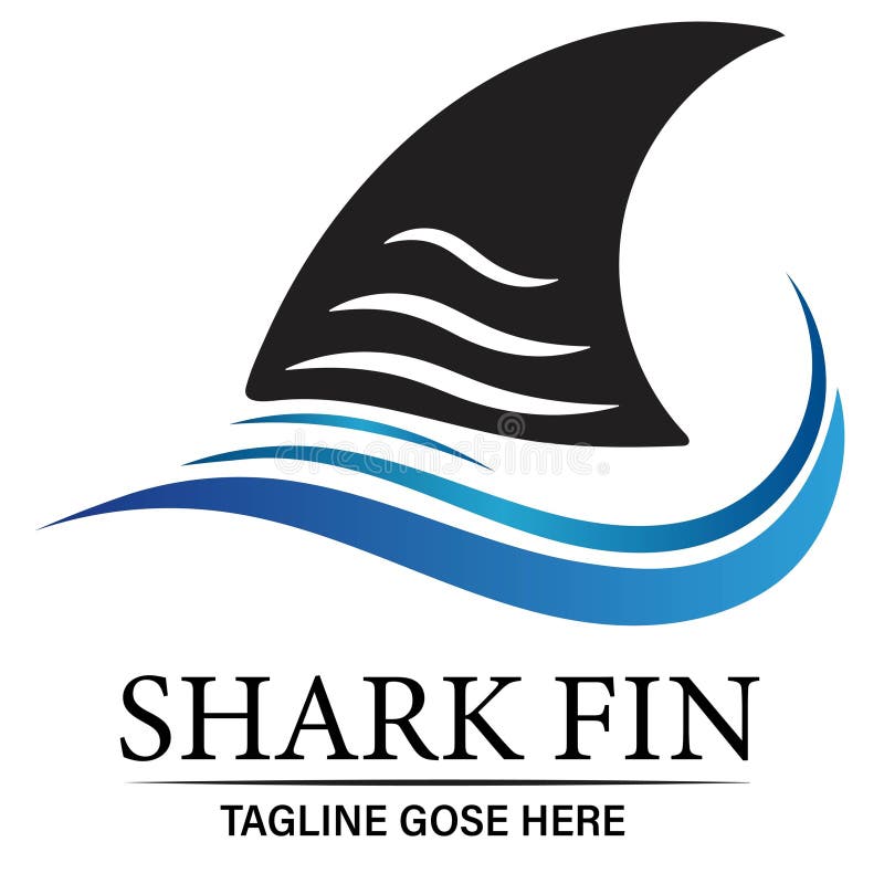 Shark fin logo stock vector. Illustration of logotype - 367198433