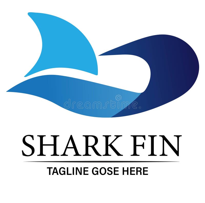 Shark fin logo stock vector. Illustration of cartoon - 367198444