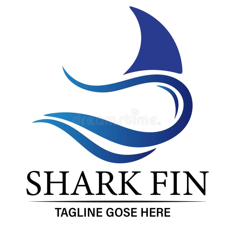 Shark fin logo stock vector. Illustration of mascot - 367198483