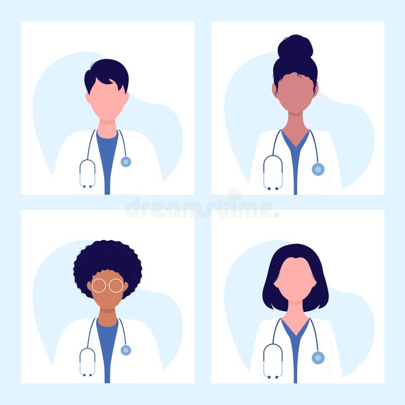 Six different doctors stock vector. Illustration of people - 113437041