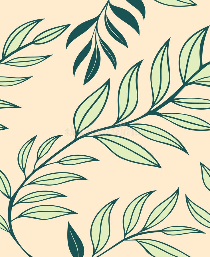 Elegant Tropical Leaf Pattern - Nature Inspired Vector Design Stock ...