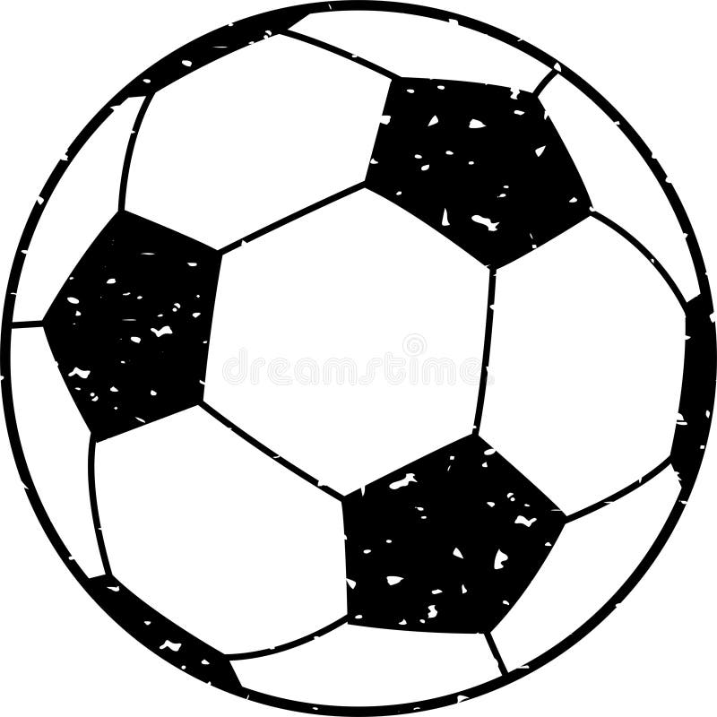 Distressed Soccer Ball, Soccer Clipart, Sport Silhouette Stock Vector ...