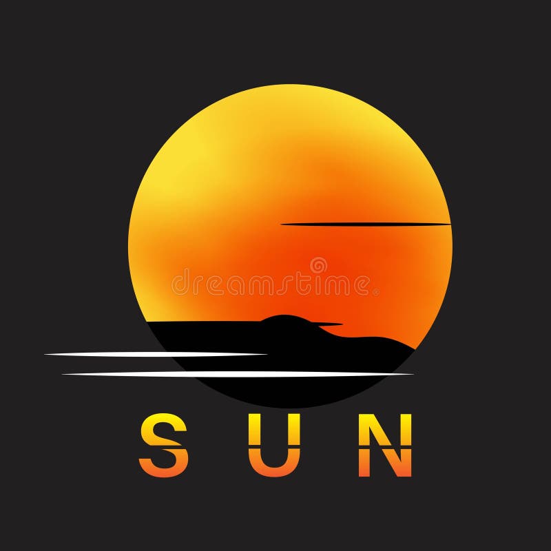 Sun logo stock illustration. Illustration of sphere - 367708034