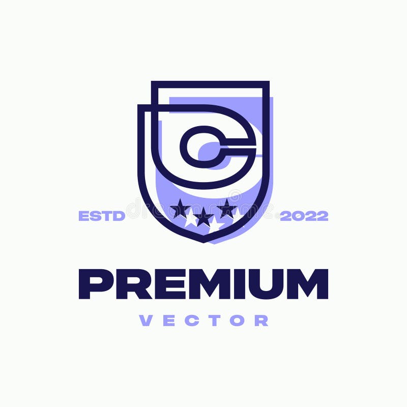 Alphabet C Shield Logo stock illustration. Illustration of graphic ...