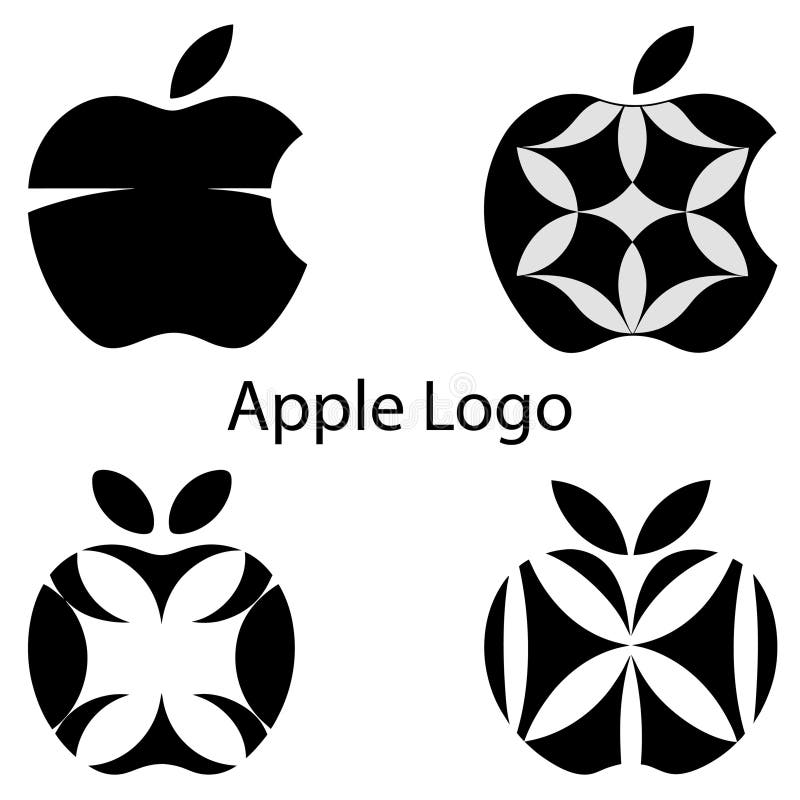 3d Rendering of Beautiful and Realistic Apple Logo Stock Vector ...