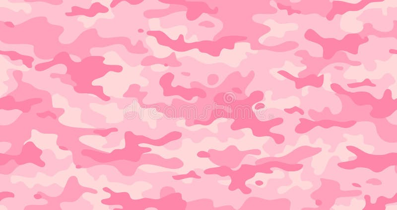 Girly Camo. Pink Texture Military Camouflage Repeats Seamless Army ...