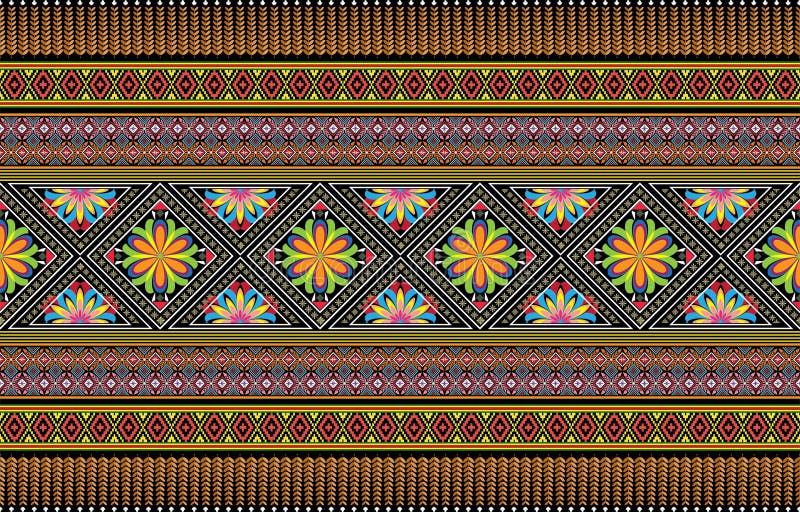 Mayan American Indian Pattern Tribal Ethnic Motifs Geometric Seamless ...