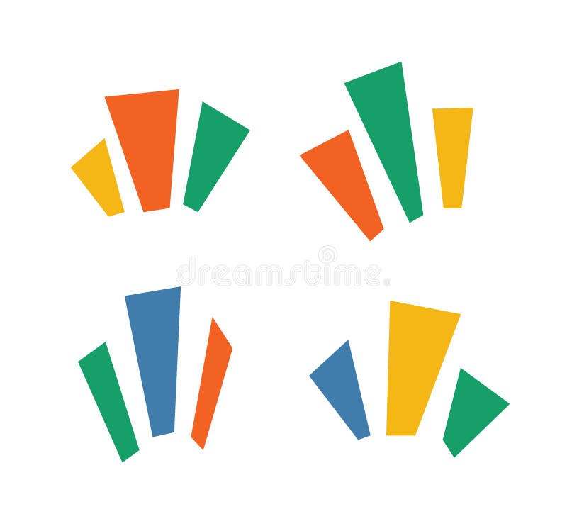 Illustration Element Spark Retro Colorful Unique Design Stock Vector ...