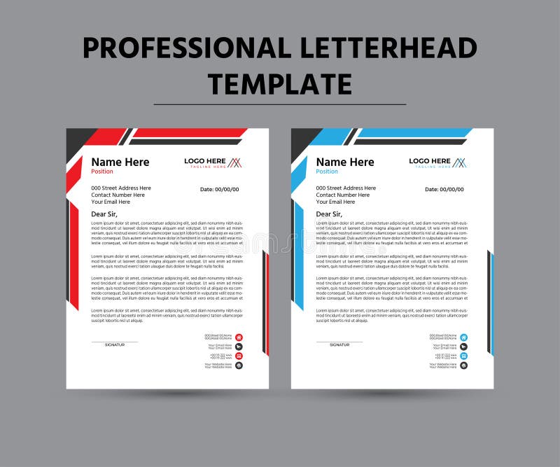 Letterhead Design Template. Creative, Clean and Elegant Modern Business ...