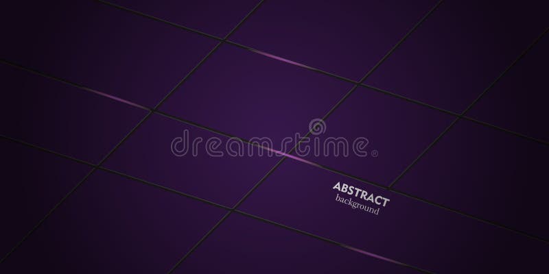 Abstract Modern Dark Line Shape with a Little Light. Purple Background ...