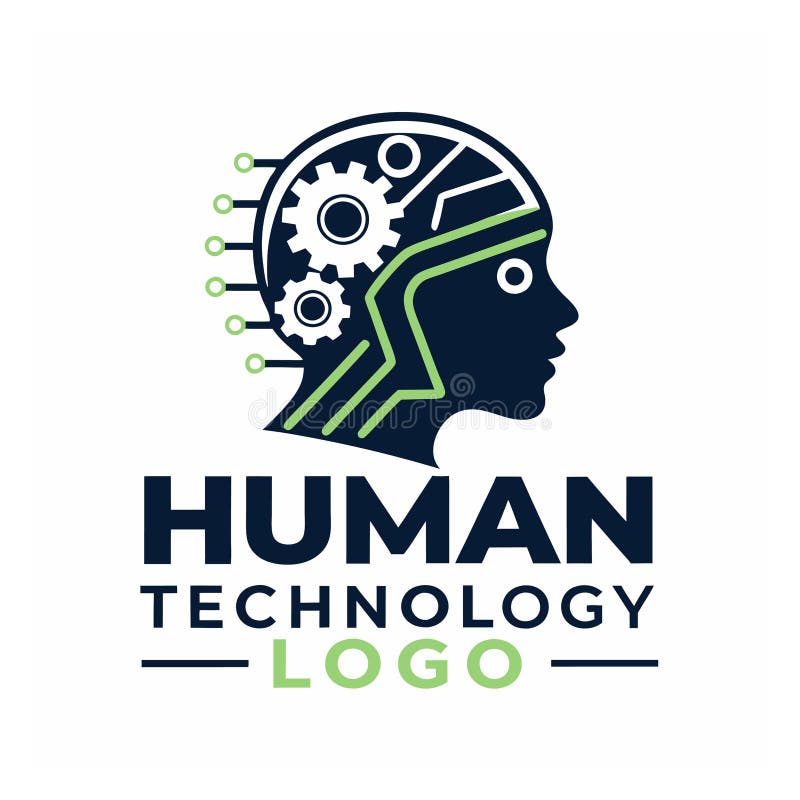 Human Technology Logo Illustrator Vector Stock Vector - Illustration of silhouette, reads: 368790253