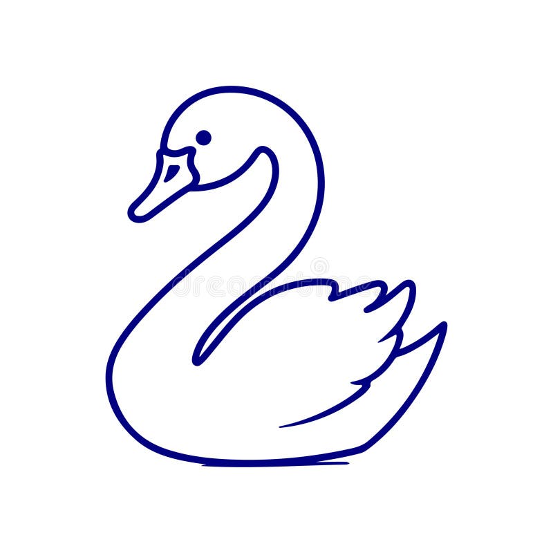 Creative Swan Silhouette PNG File Stock Vector - Illustration of brand ...