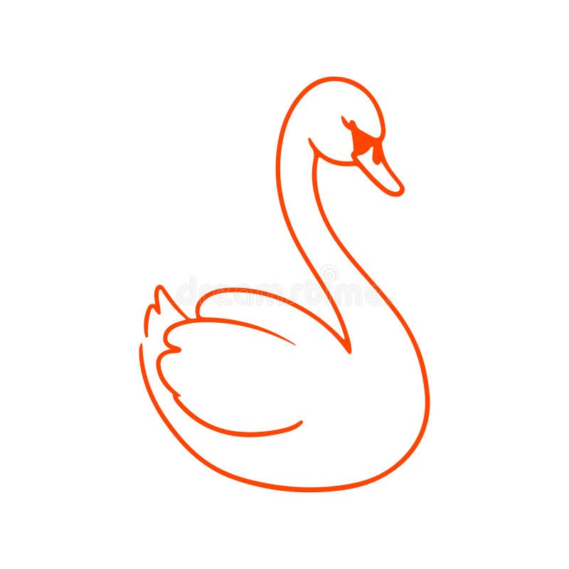 Simple Swan Outline