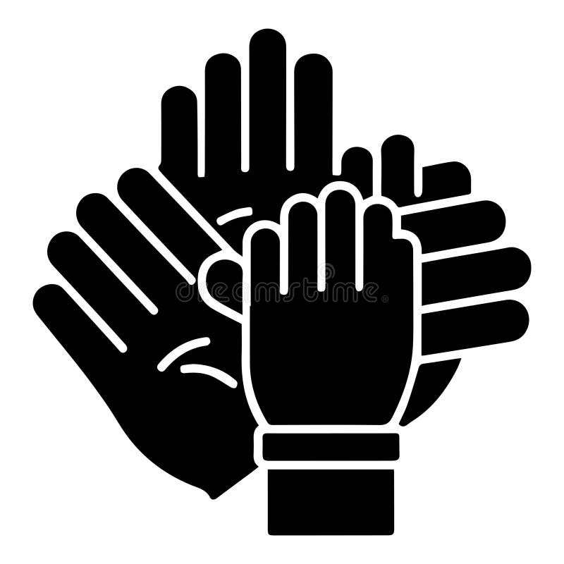 Unity in Hands, Labor Day Silhouette Logo Stock Illustration ...