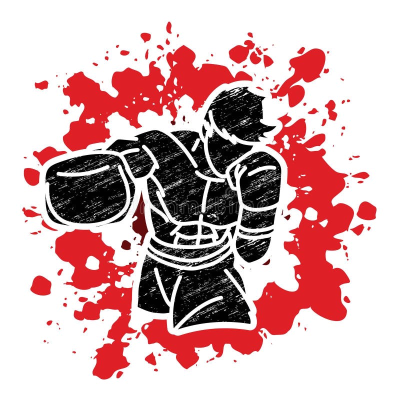 Ultimate Fighting Kickboxing Boxing Sport Boxer Mix Action Cartoon ...