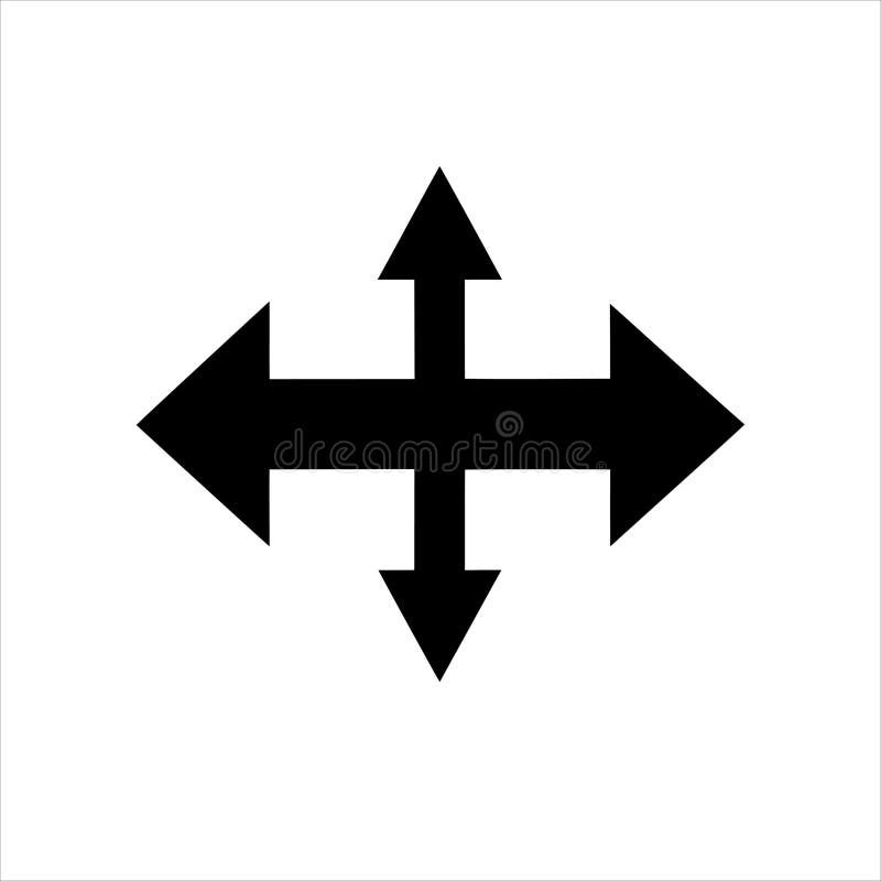 Enlarge Arrow Silhouette Minimalist Vector Design Stock Illustration ...