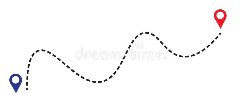 Route icon stock illustration. Illustration of position - 369438111