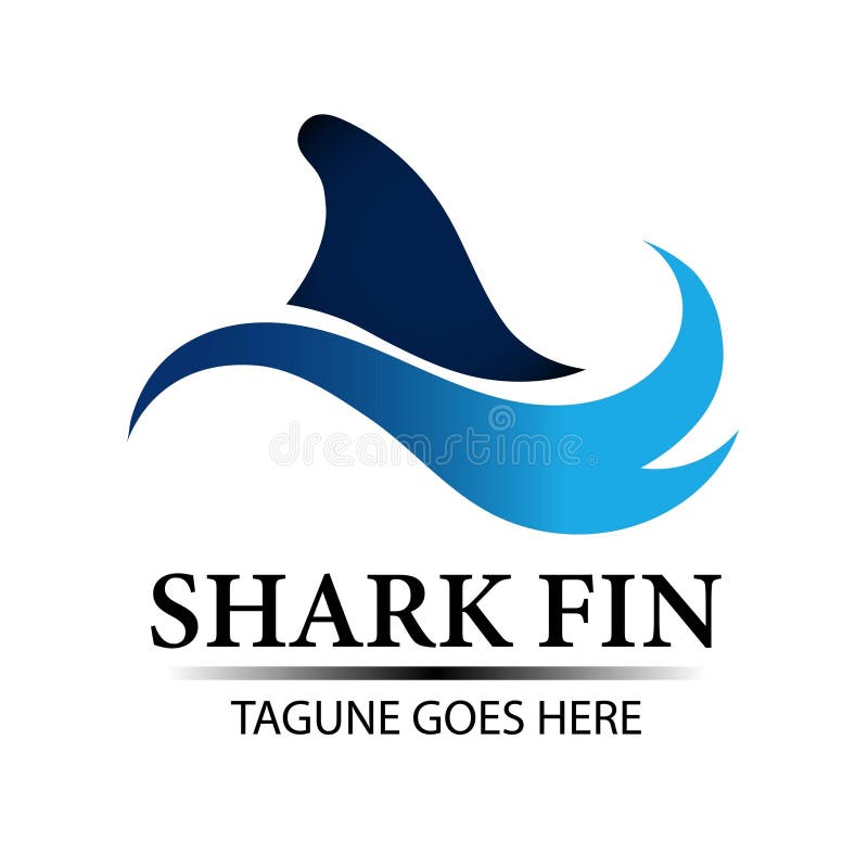 Shark fin logo stock vector. Illustration of logotype - 369438125