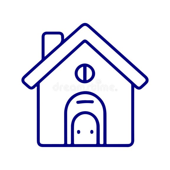 Small House Silhouette Vector Stock Illustration - Illustration of ...