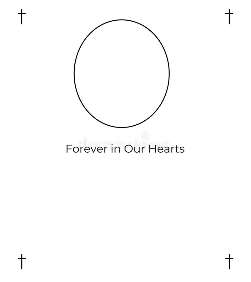 Ternal Memory Funeral Invitation Card Featuring Subtle Religious ...