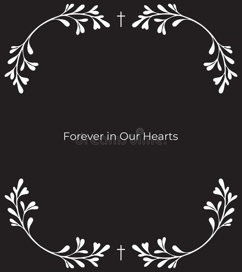 Ternal Memory Funeral Invitation Card Featuring Subtle Religious ...