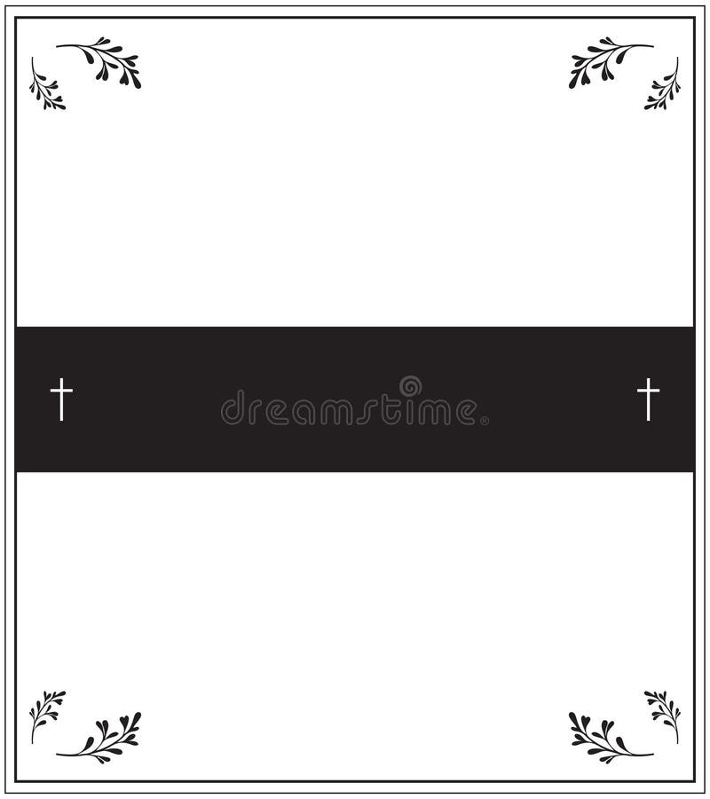 Ternal Memory Funeral Invitation Card Featuring Subtle Religious ...