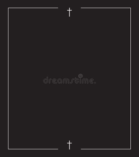 Sacred Remembrance Invitation, Elegant Divine Borders Stock Vector ...