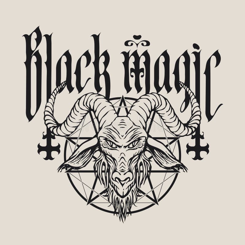 Banner on the Theme of Black Magic Stock Illustration - Illustration of ...