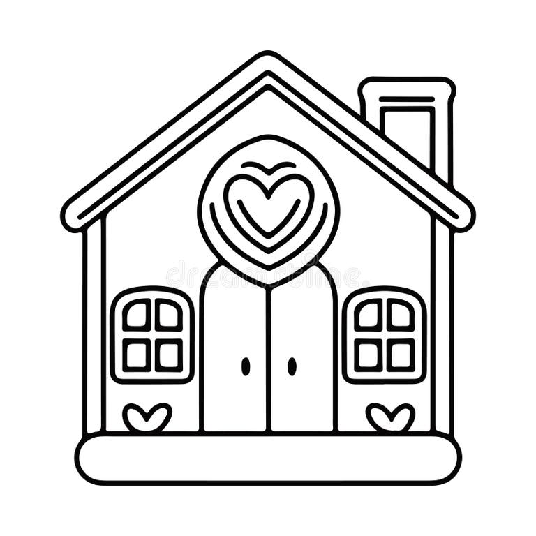 Traditional House Icon Artwork Stock Vector - Illustration of concept ...