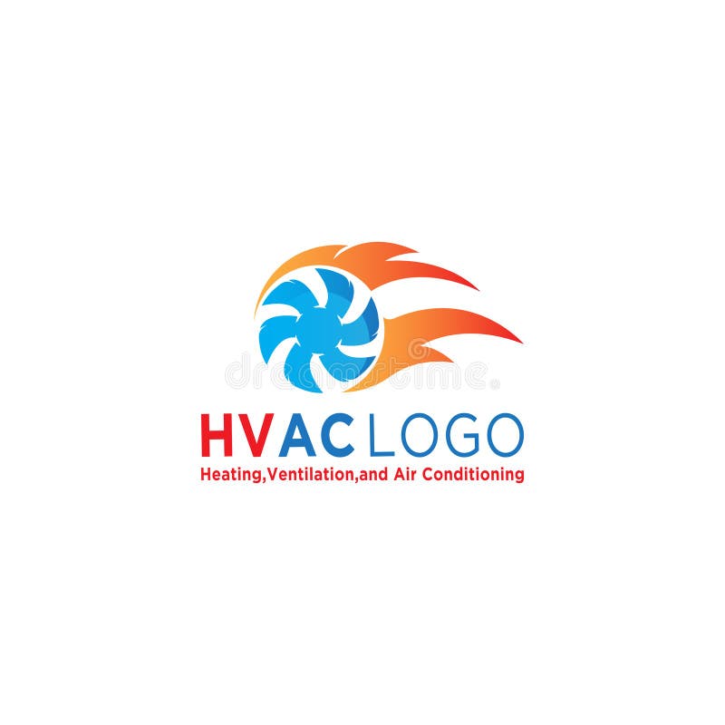 Modern Heating and Cooling Logo Desing Stock Photo - Image of heating ...