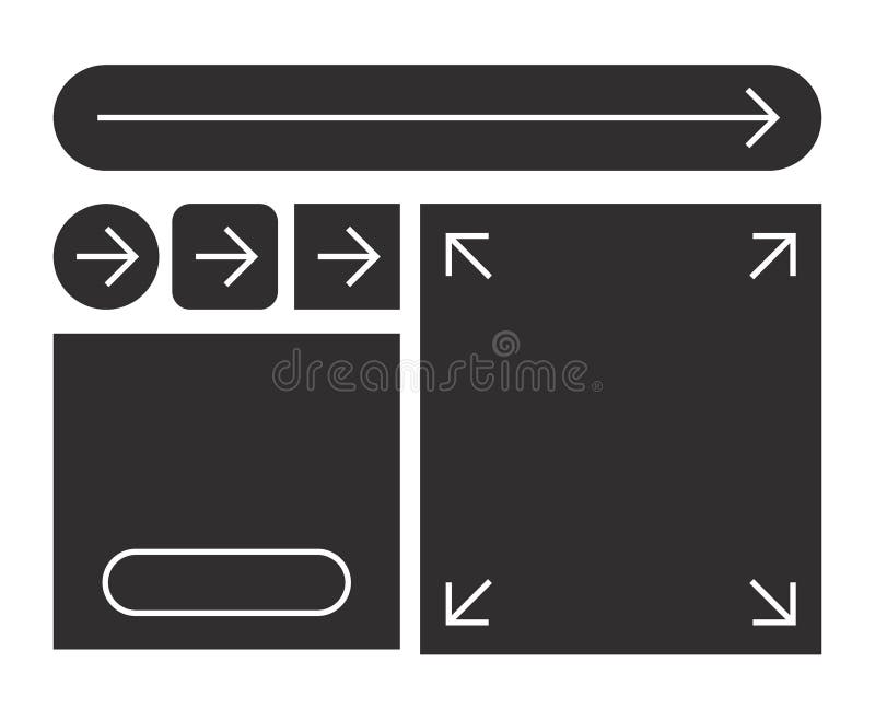 Design Element Shape Box with Arrow Unique Stock Illustration ...