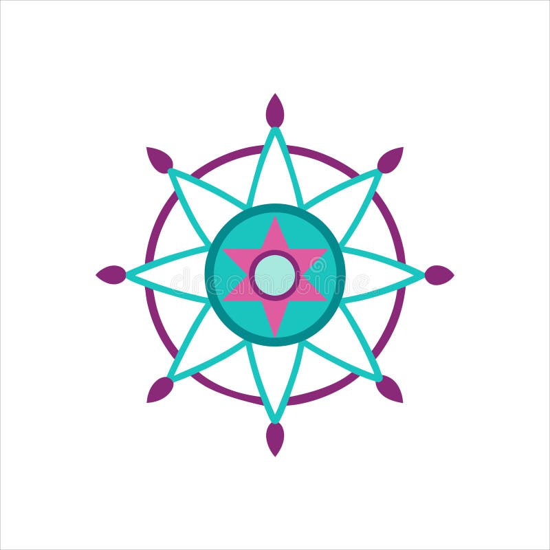 Cosmic Quantum Field Mandala Logo Icon Vector Stock Illustration ...