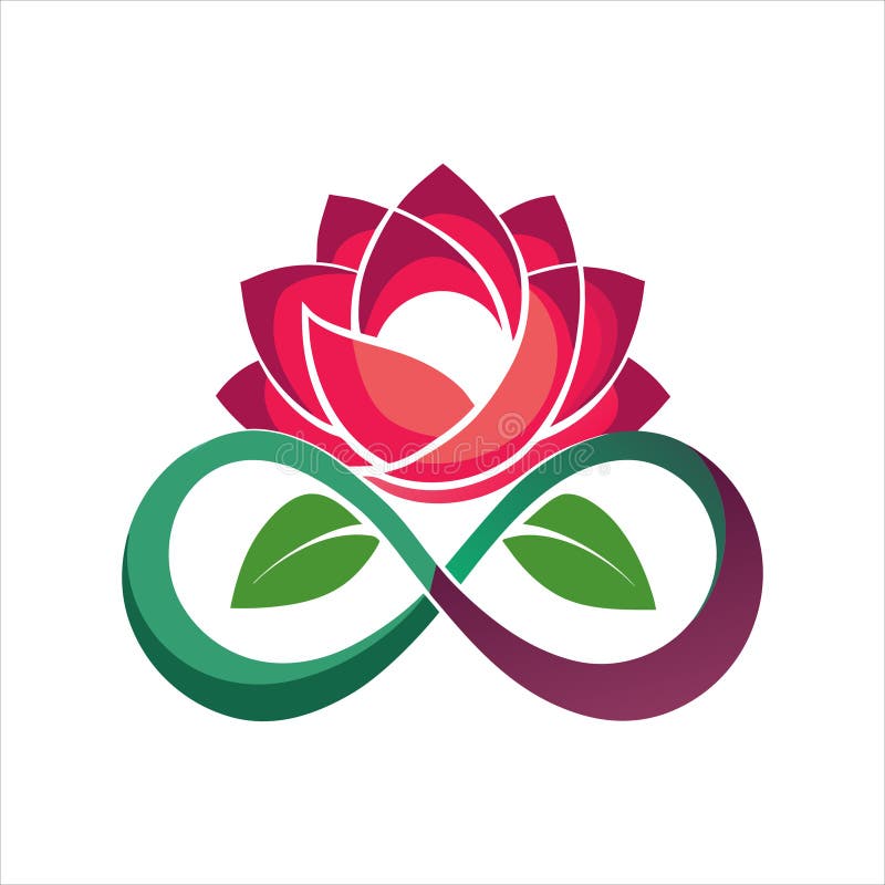 Creative Infinity Bloom Logo Design Vector Stock Illustration ...
