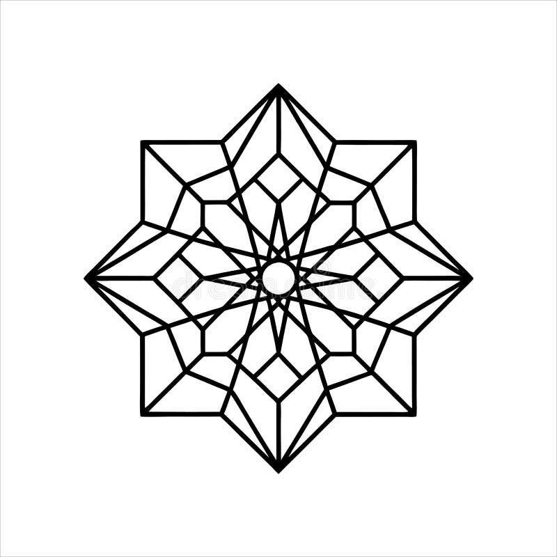 Futuristic Mandala Design in Matrix Style Stock Illustration ...