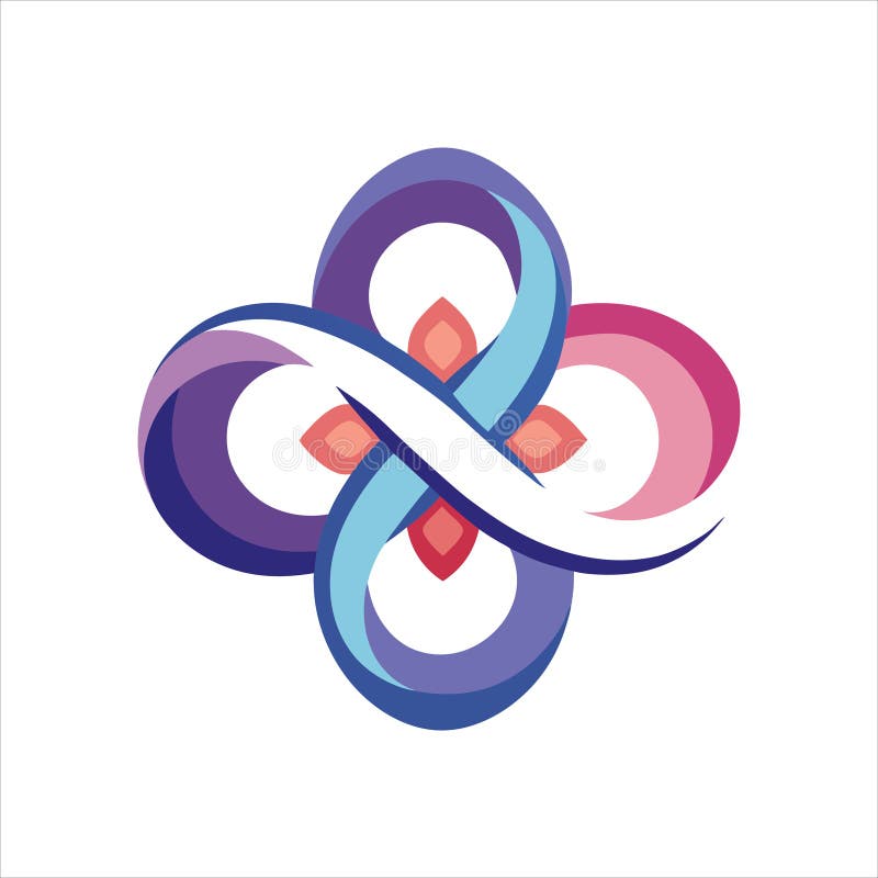 Minimalist Infinity Bloom Floral Vector Art Stock Vector - Illustration ...