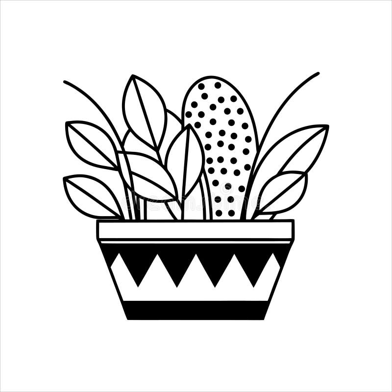 Elegant Abstract Planter Design Vector for Logos and Icons Stock Vector ...