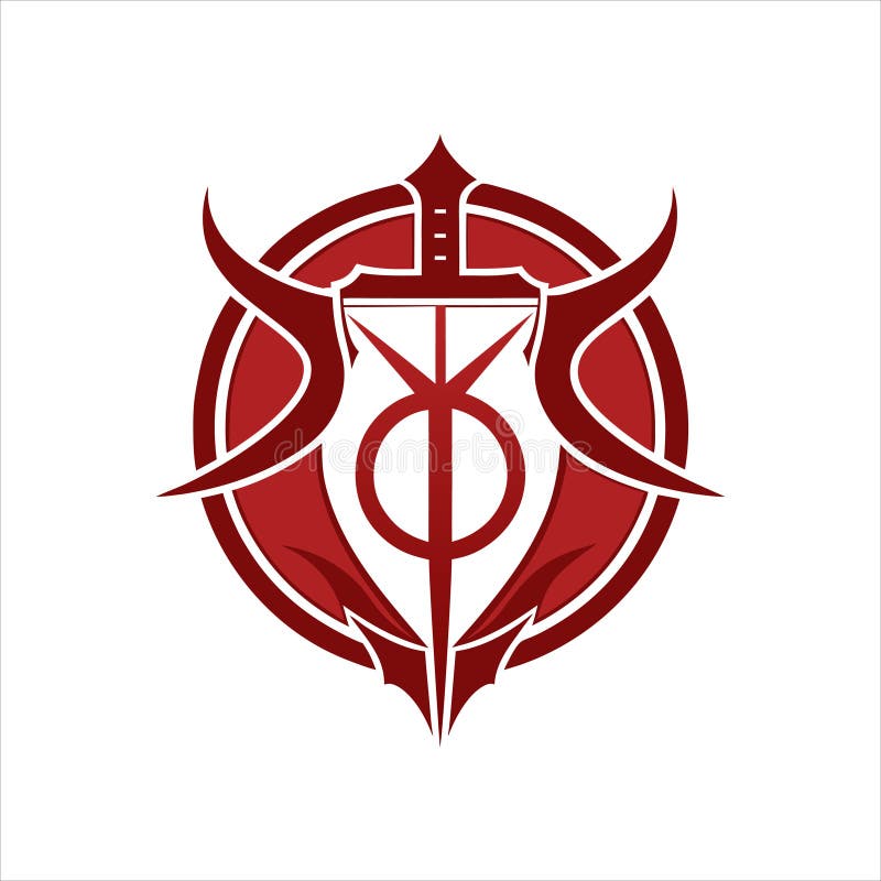 Esoteric Sigil of the Crimson Tide Vector Icon Stock Illustration ...