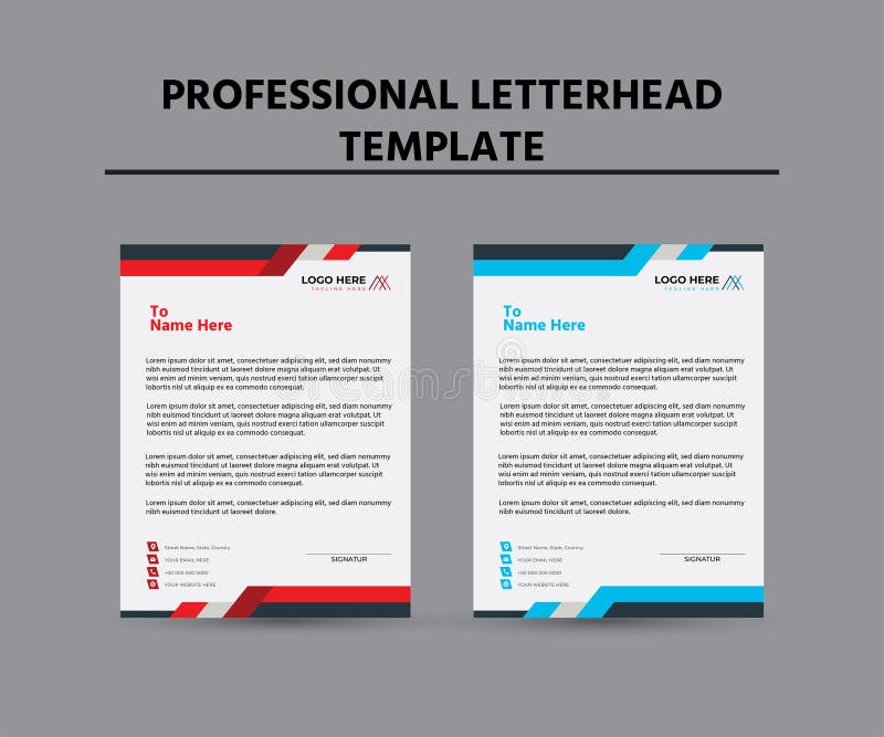 Letterhead Fonts Images Editable Business Letterhead Template