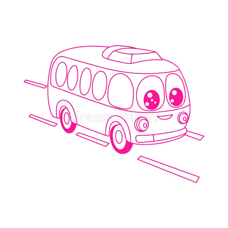 Creative Bus Poster Illustration Stock Vector - Illustration of ...