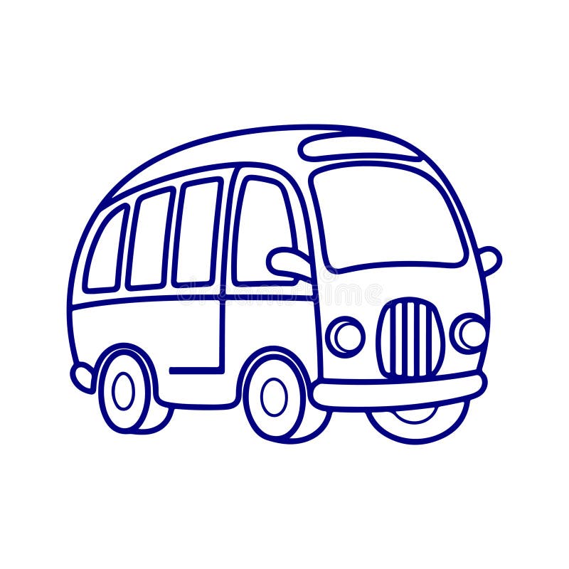 Line Drawing Minibus Stock Illustrations – 284 Line Drawing Minibus ...