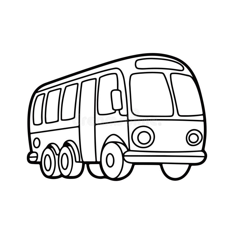 Creative Bus Art Design stock vector. Illustration of watercolor ...