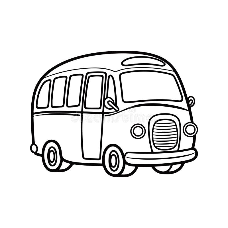 Hand-Drawn Bus Illustration Stock Vector - Illustration of double ...