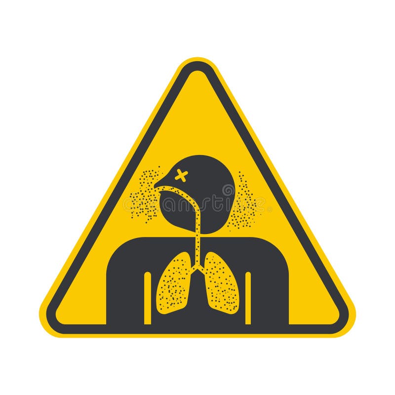 Isolated Pictogram Representing Poor Air Quality, Pollution Hazards ...