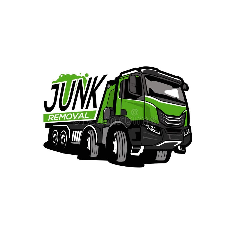 Junk removal solution logo stock illustration. Illustration of remov ...