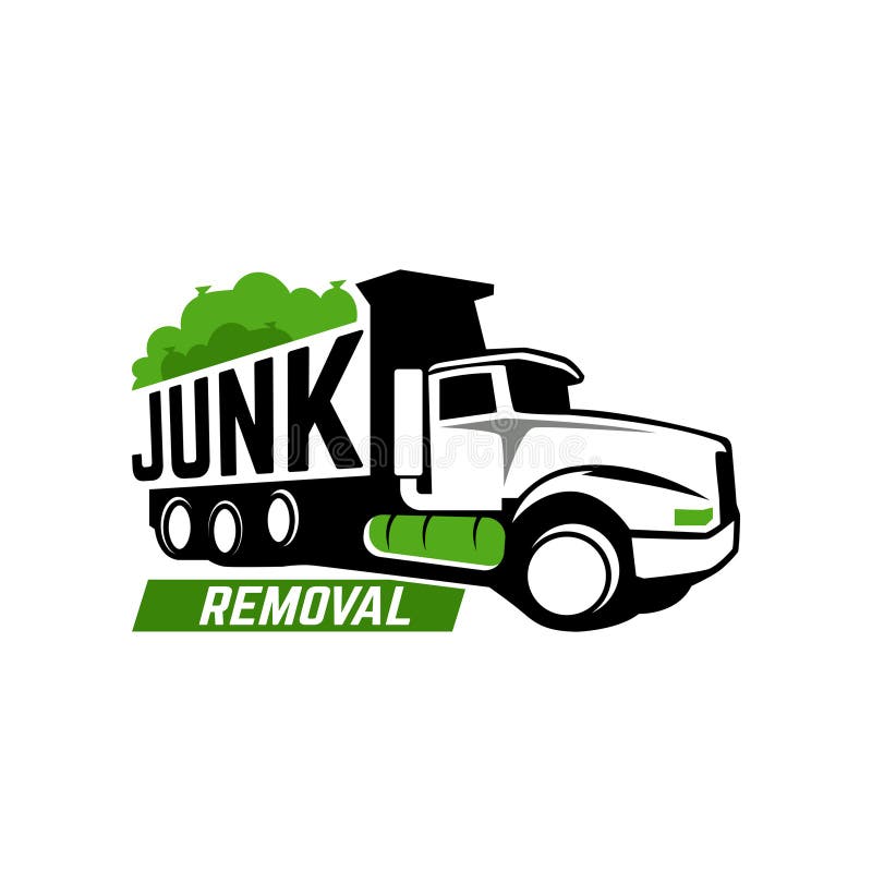 Junk removal solution logo stock illustration. Illustration of solution ...