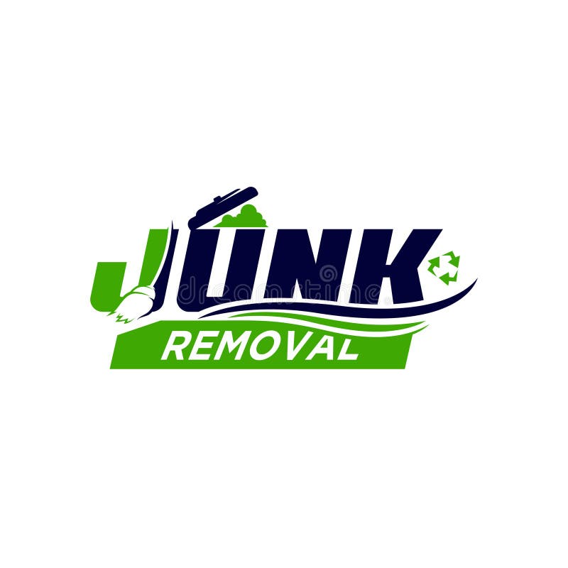 Modern Junk Removal Logo Desing Stock Illustration - Illustration of ...