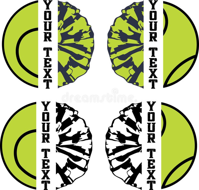 Split Name Cheer Tennis Ball, Cheer Pom Poms, Tennis Season Stock ...